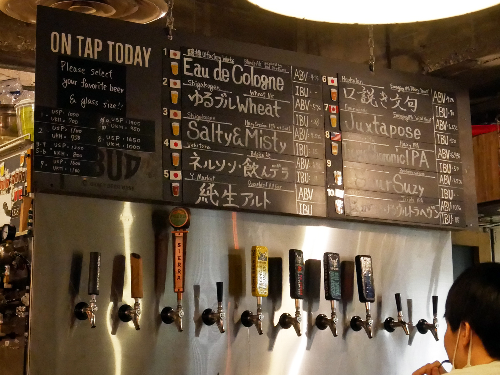 常時10種類の樽生が揃うクラフトビール好きのためのビアパブ「CRAFT BEER BASE BUD」＠大阪梅田 | 関西女のプチ日記
